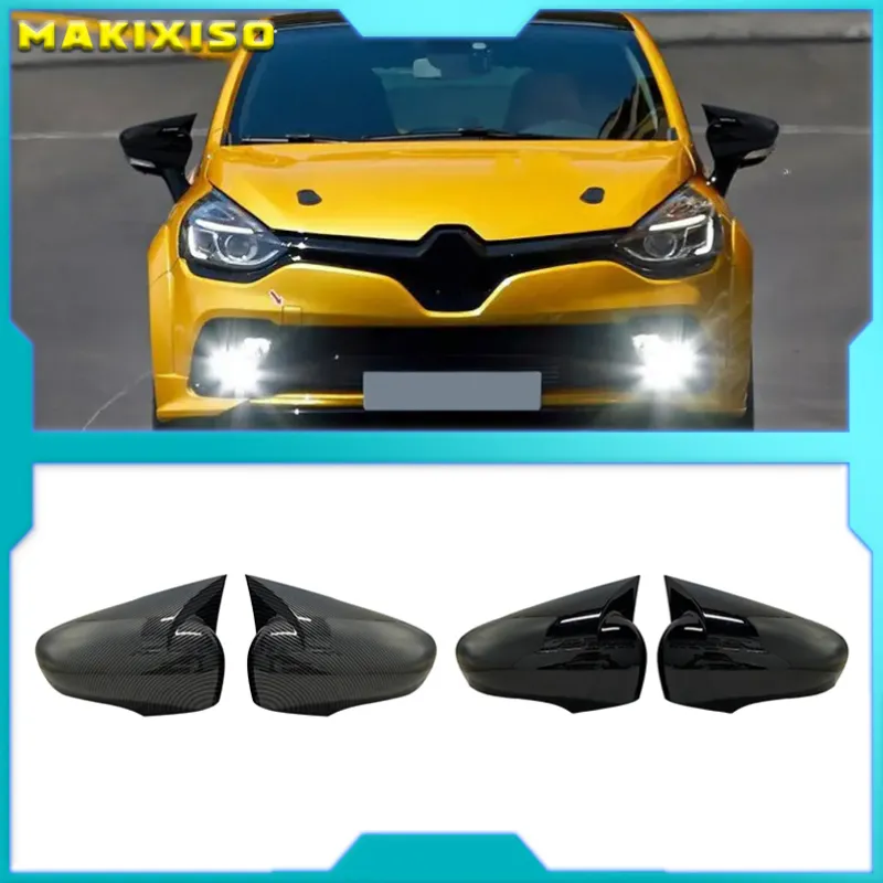 DHgate For Renault Clio 4 MK4 2 Pieces ABS Plastic Bat Wing Mirror Covers Caps Rearview Mirror Case Cover Gloss Black Car Accessories Automobiles Motorcycles