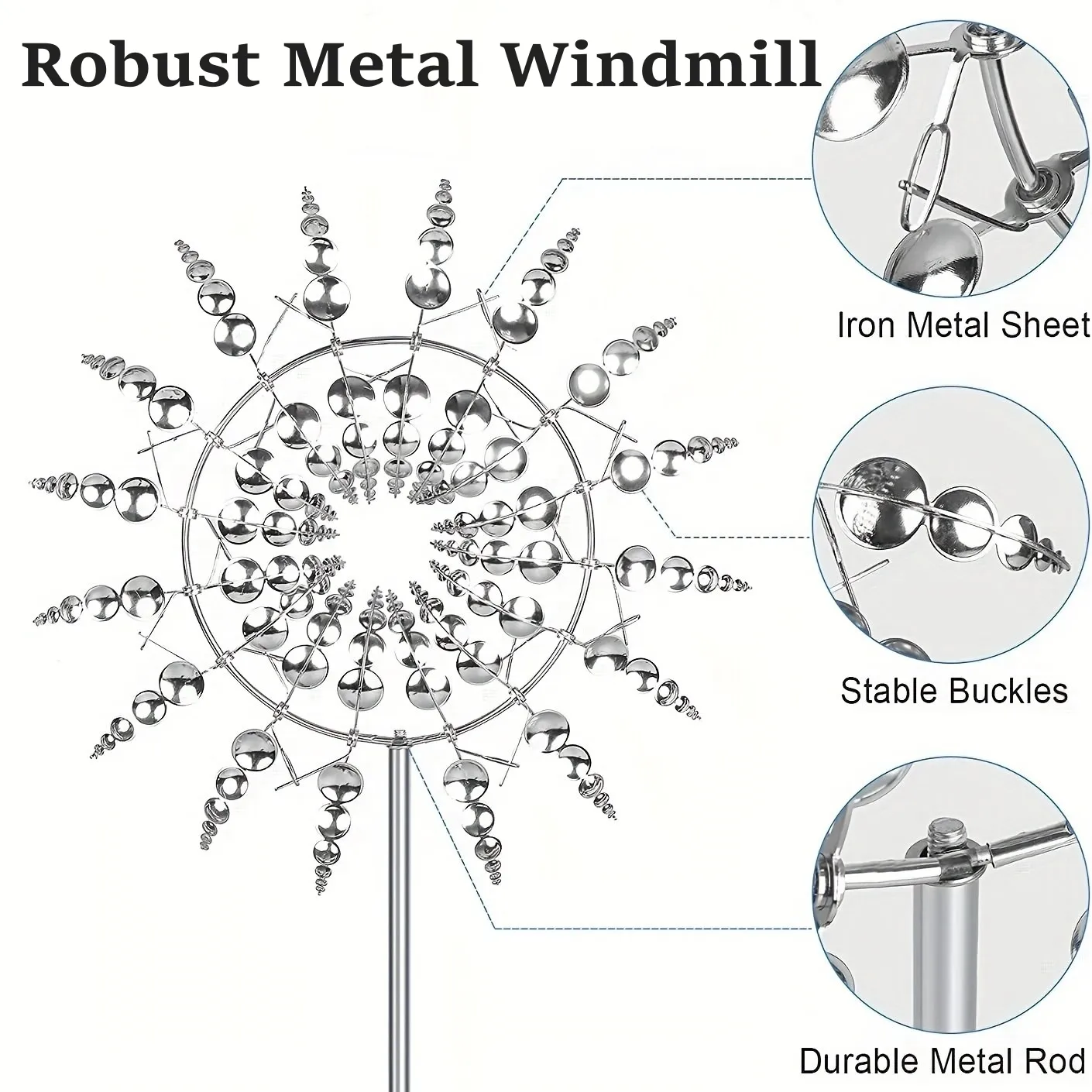 Unique and Magical Metal Windmill 3D Wind Powered Kinetic Sculpture for ...