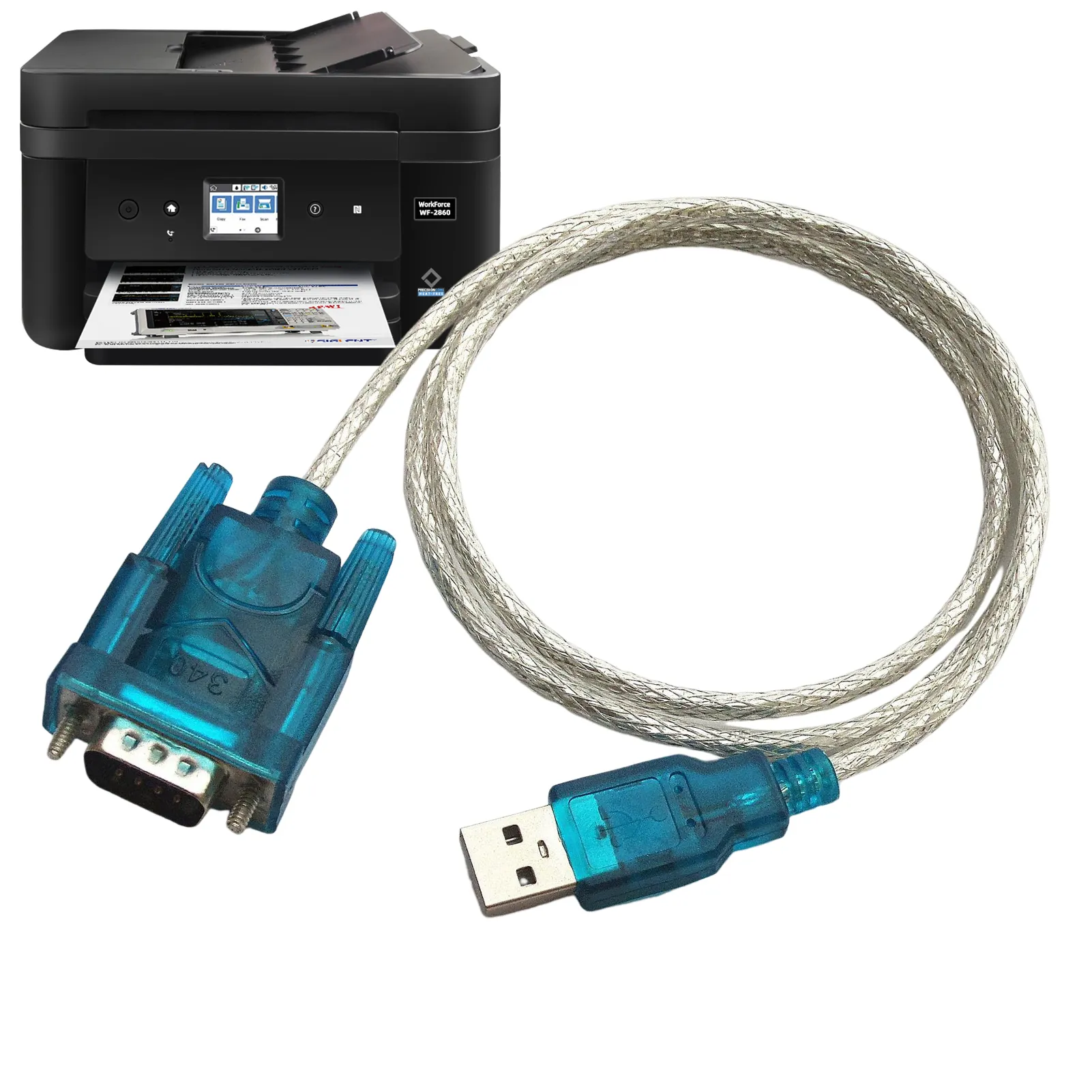 9Pin To USB Serial Adapter Cable, RS232 Female To USB 2.0 Converter ...