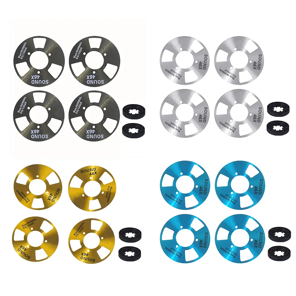 4-Pack Metal Reel-to-Reel Cassette Tape, Aluminum Reel-to-Reel Blank ...
