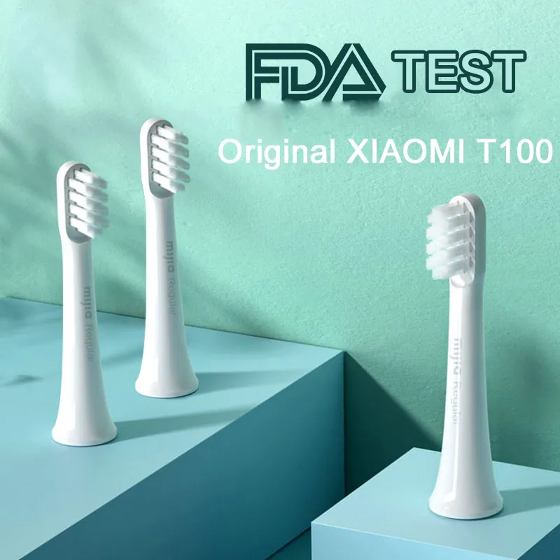 Xiaomi T100 Electric Toothbrush Replacement Heads - Soft Bristles, Deep Cleaning 3/6/12 Pack ...