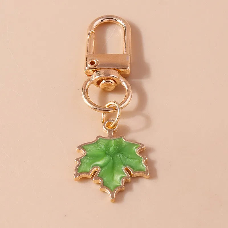 Enamel Maple Leaf Keychain: Vibrant Fall Foliage for Car Keys ...
