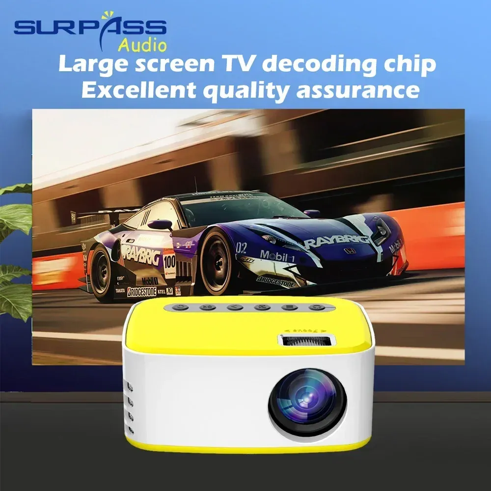 4K Mini LED Projector: Portable Home Theater System with Multimedia ...