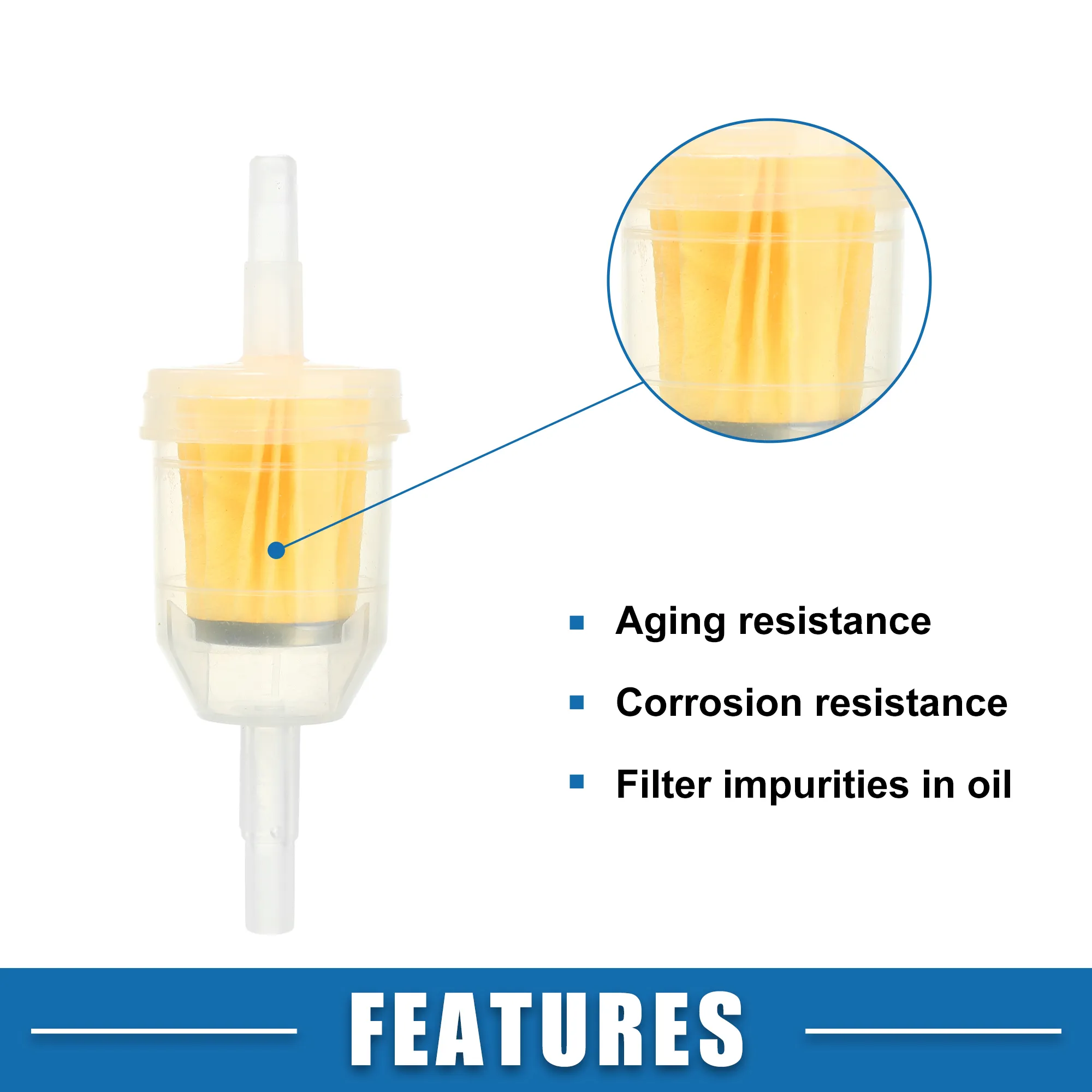 Small Engine Fuel Filter - Universal Inline Gas Filter for ATV, UTV ...