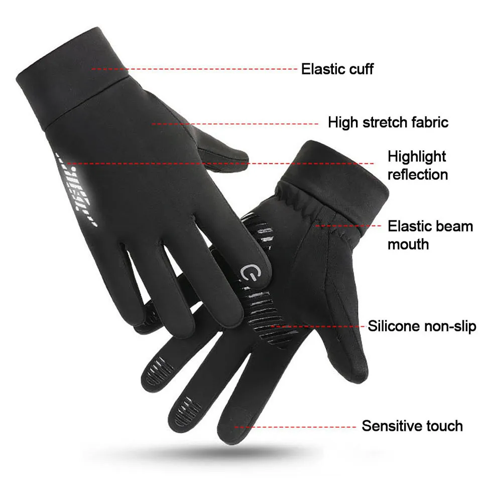 DHgate.com:Cycling Gloves - Warm, Windproof, Touchscreen, Non-Slip, Silicone Grip, Shock ...