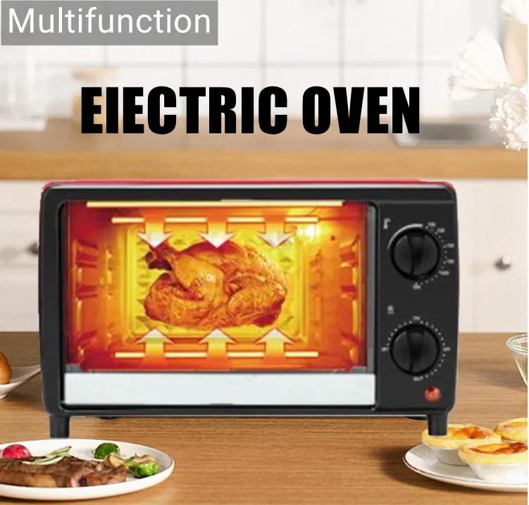 Small Electric Oven 6L, Multifunctional Countertop Toaster Oven with ...