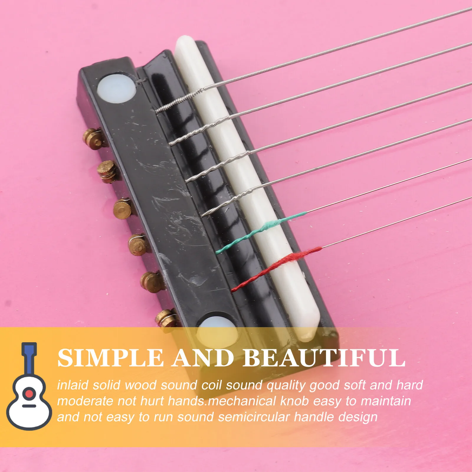 DHgate.com:Pink Beginners Music Instrument: Interactive 6-String Kids ...
