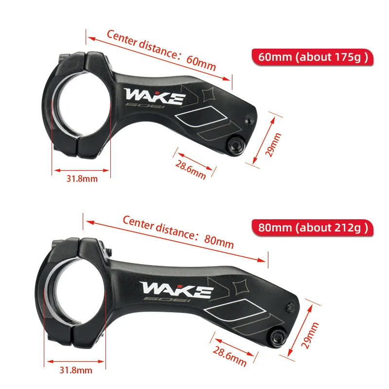 DHgate.com:Negative 17 Degree Wake MTB Power Bike Stem Short 60/80mm ...