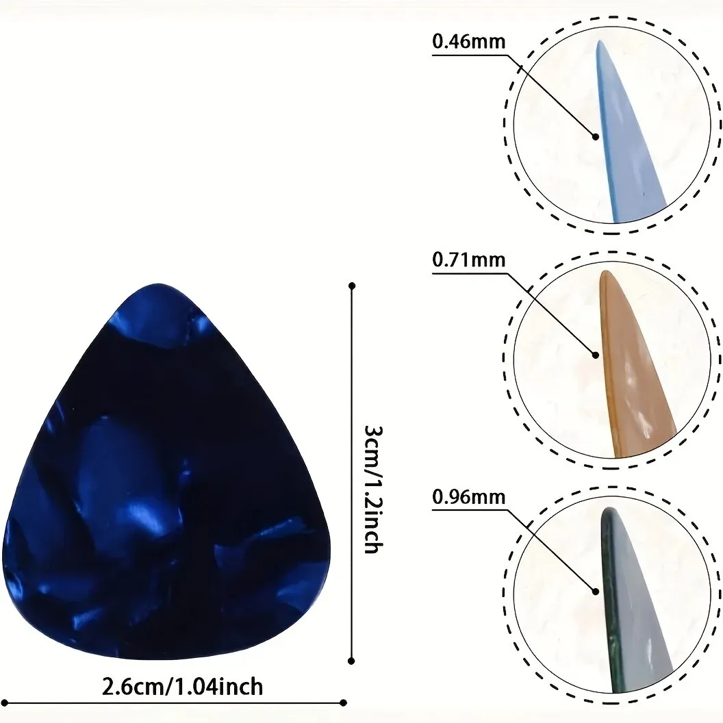 DHgate.com:100 Pcs Guitar Picks Variety Pack - Pearl Celluloid ...