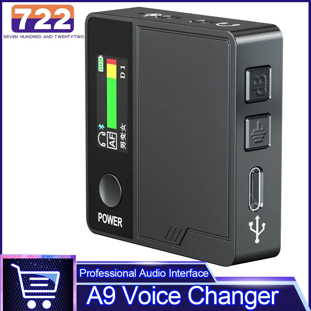 Voice Changer AI Sound Card 11 Sound Effects, Plug & Play Mini ...