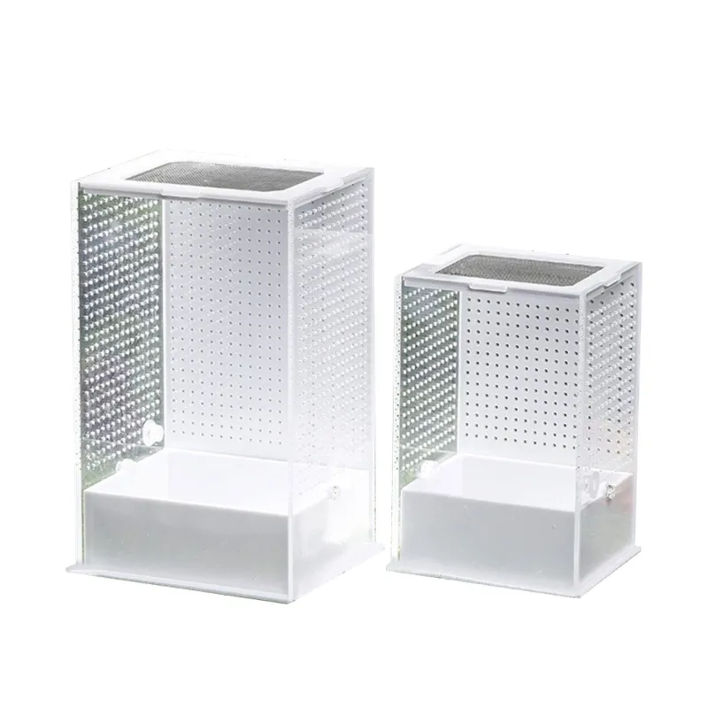 Clear Acrylic Mini Insect Tanks For Lizards Hermit Crabs Geckos Frogs ...