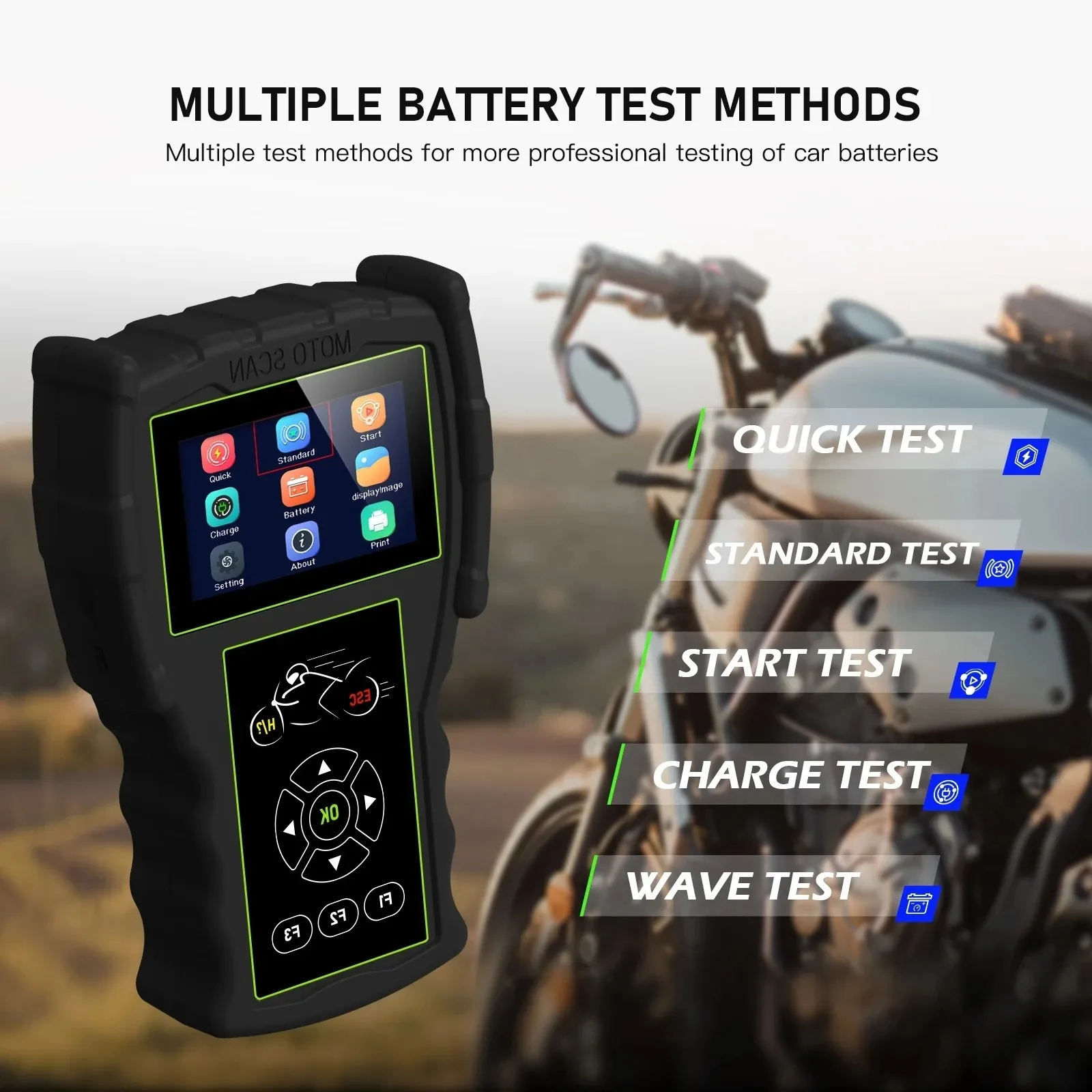 JDiag M100 Pro Motorcycle Diagnostic Tool OBD2 Scanner - Diagnostic ...