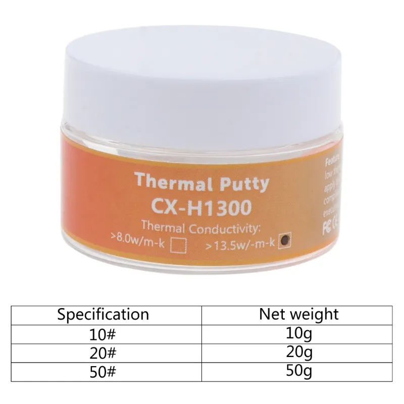 CX H1300 High Performance Thermal Putty Compound Silicone Paste CPU ...