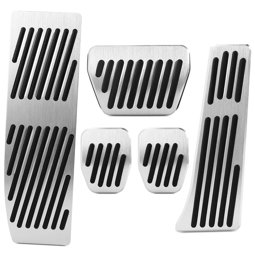 10-Piece Set Non-Slip Aluminum Alloy Car Foot Rest Fuel Brake Gas Pedal ...