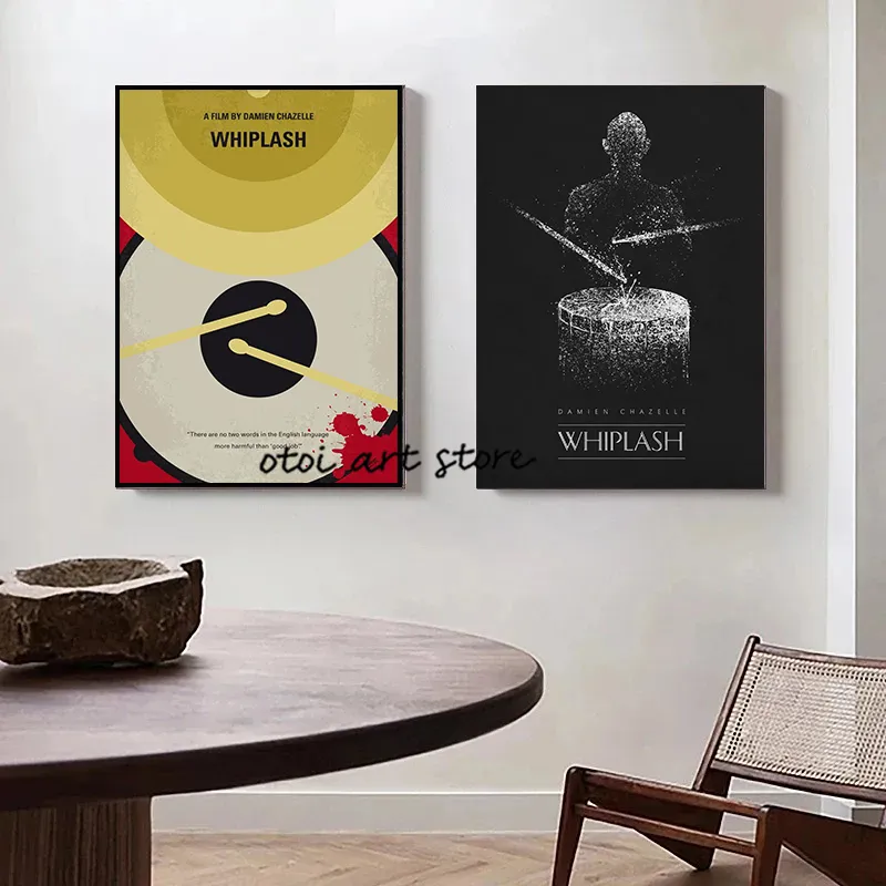 New Minimalist Whiplash Drum Art: Canvas Print for Home Decor from ...