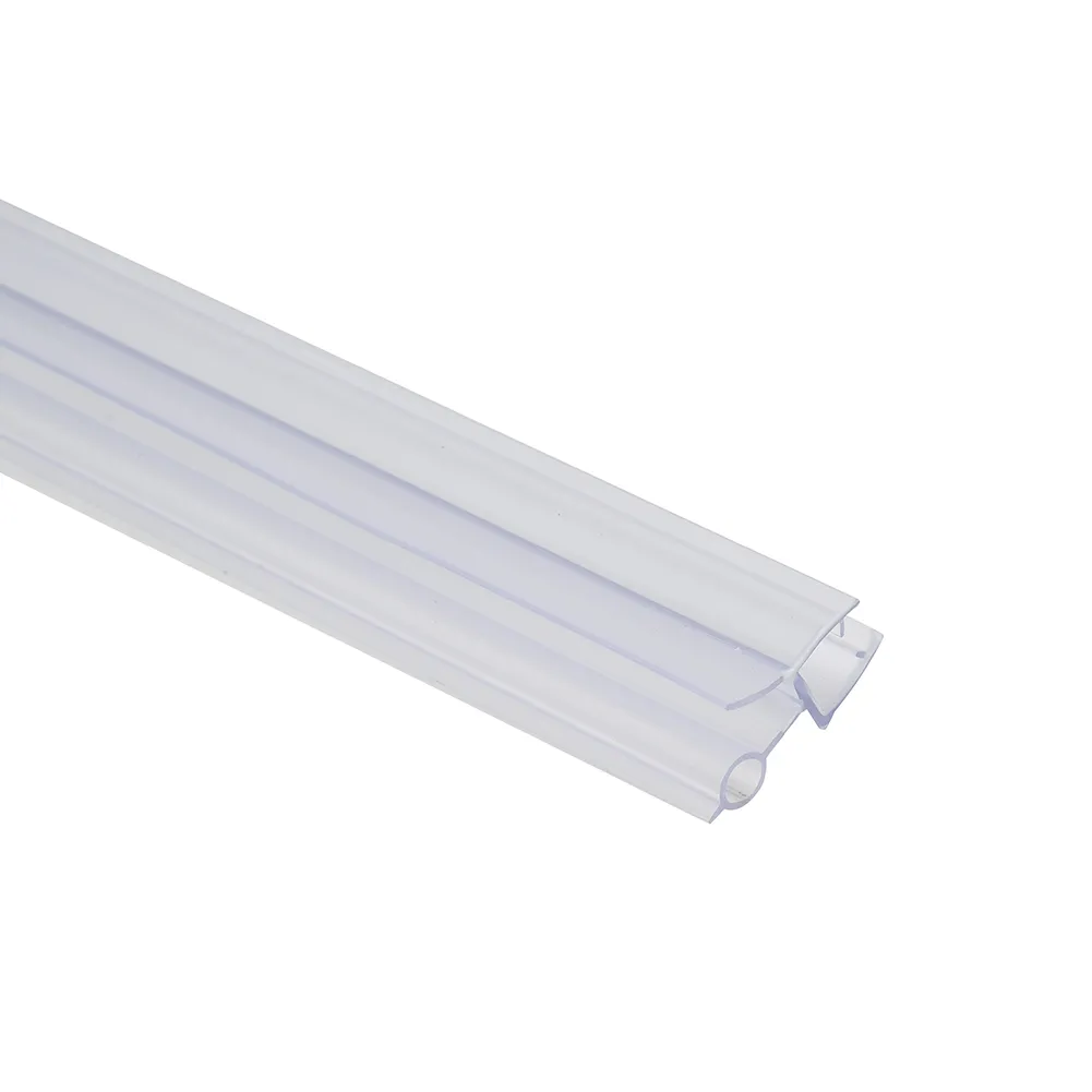 2-Pack 6/8/10/12mm Rubber Shower Screen Seal Strip PVC Transparent Door ...