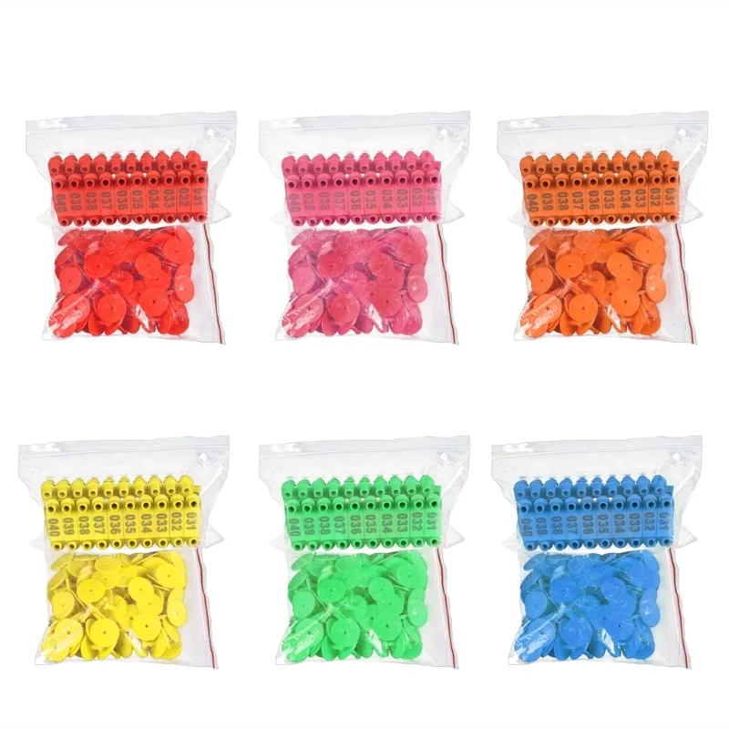 DHgate.com:100-Pack Sheep Ear Tags: Durable Plastic Cattle Ear Number ...