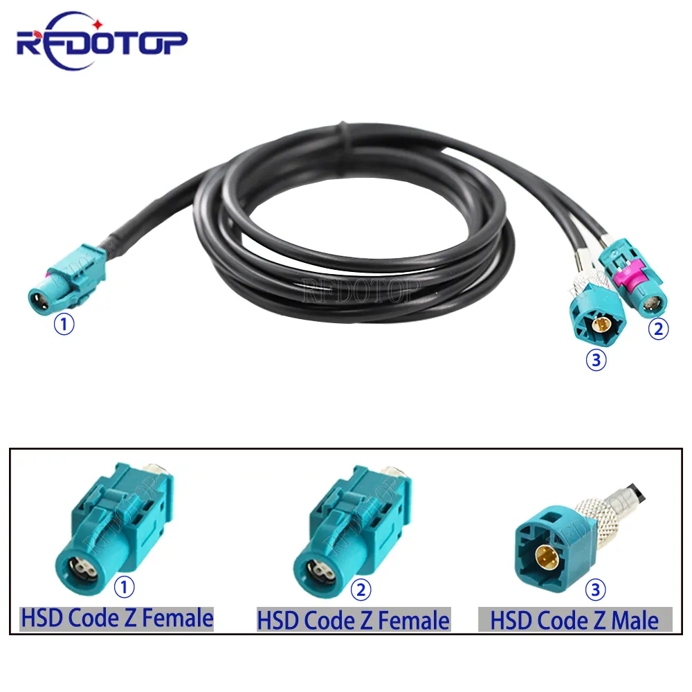 Y Type 1 to 2 Splitter 4 Pin LVDS Cable with Z to Z Female and Male ...