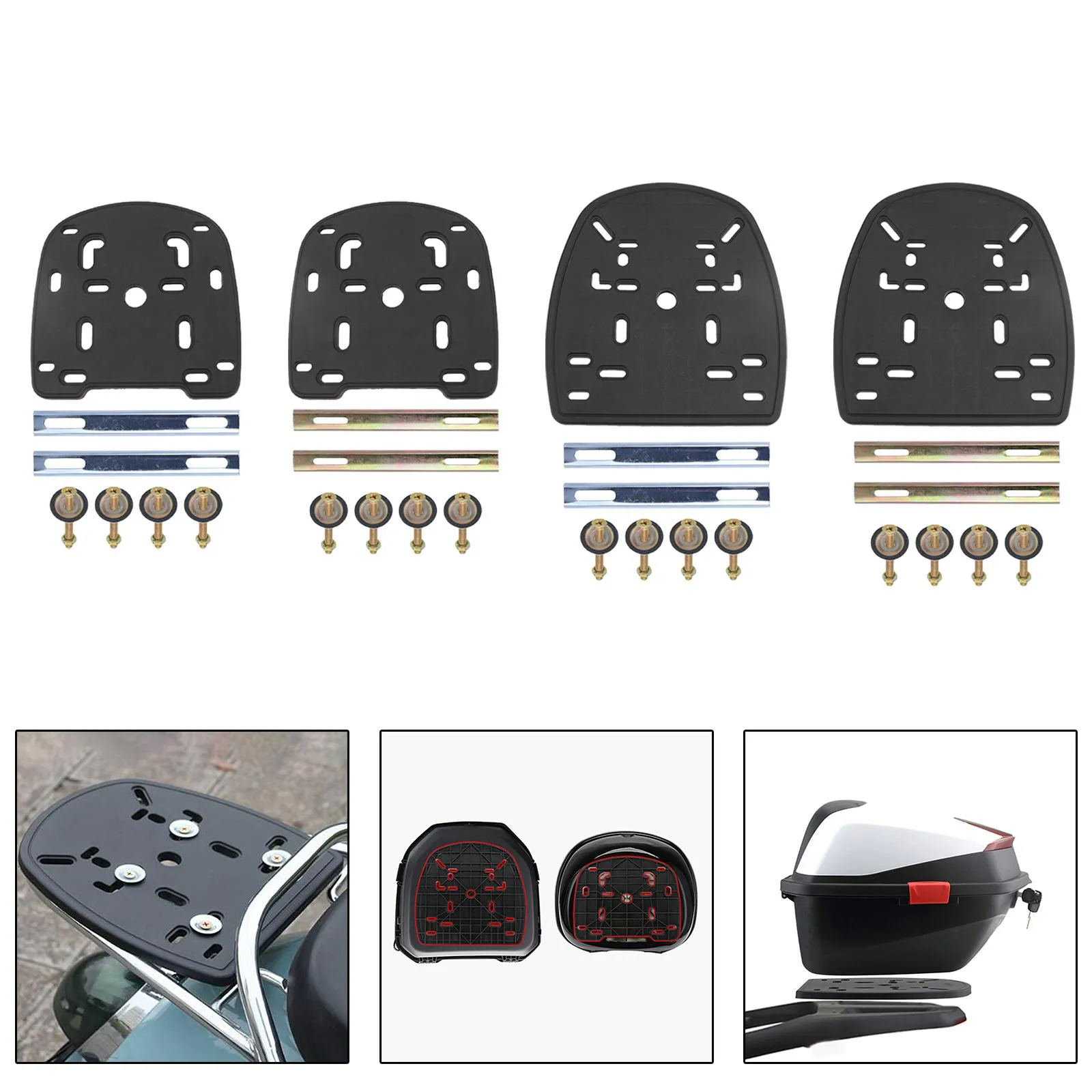 DHgate.com:Universal Motorcycle Luggage Rack Flat Mount Plate: Durable ...