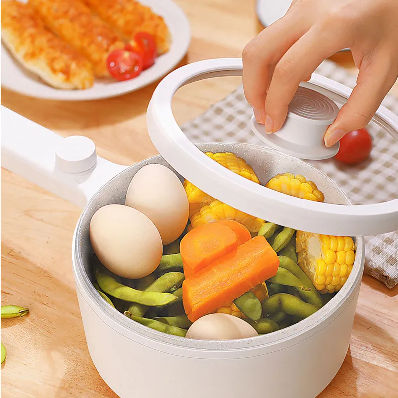 220V 1.5L Multi Cooker: Mini Electric Hot Pot and Frying Pot with Non ...