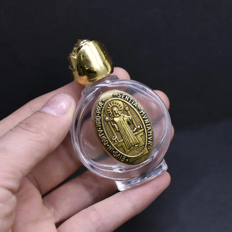 DHgate.com:Sacred Holy Water Bottle: Glass Cross Refillable Religious ...