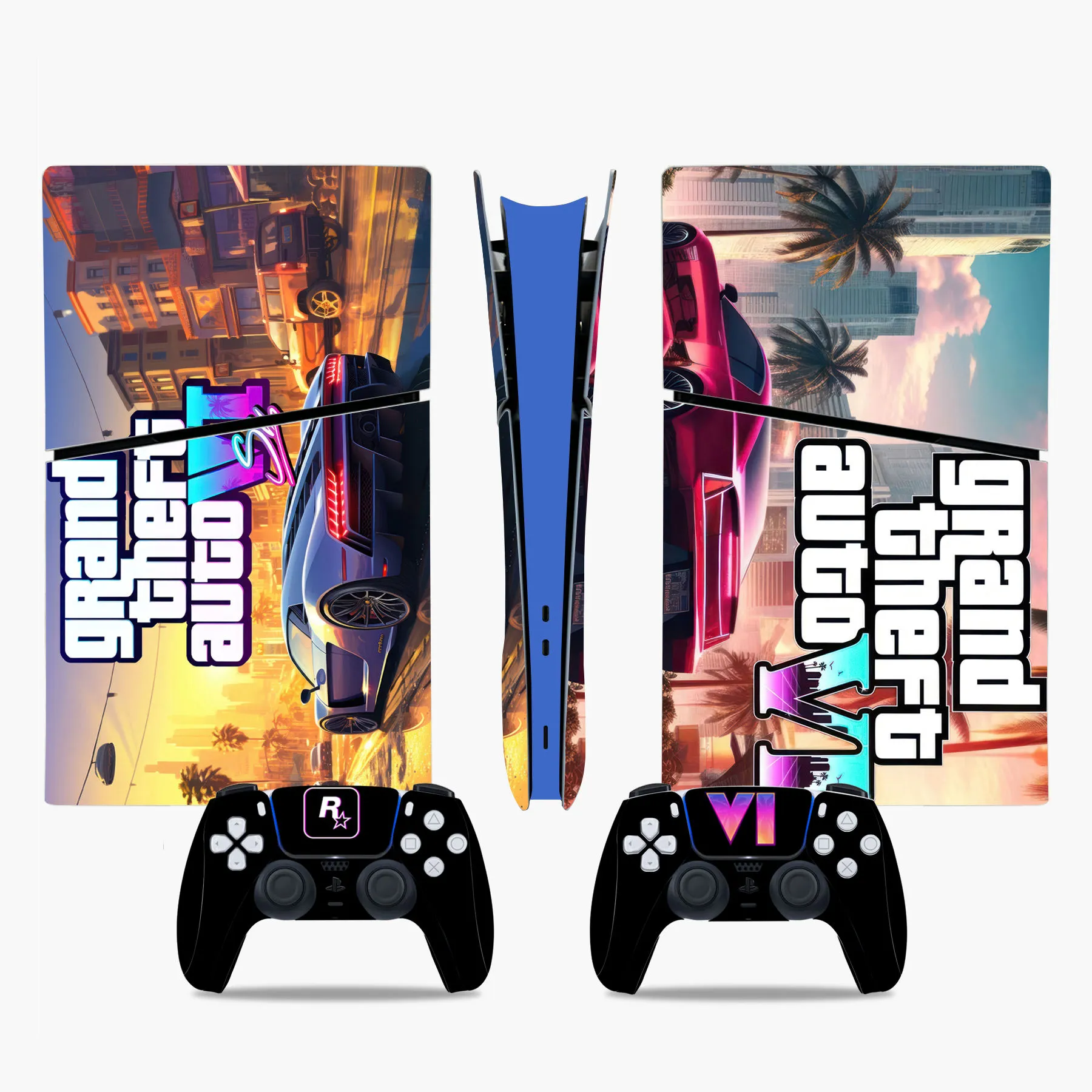 Digital ps5 control skin Decal Cover for Grand Theft Auto VI, GTA6, PS5 ...