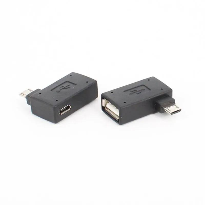 Right Angle Female USB Connector Micro USB 90 Degree Adapter For Fire ...