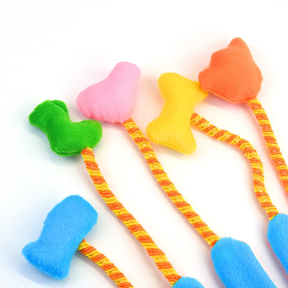 Cat Toy Wands: Interactive Teaser Glove With Elastic String And Bell ...