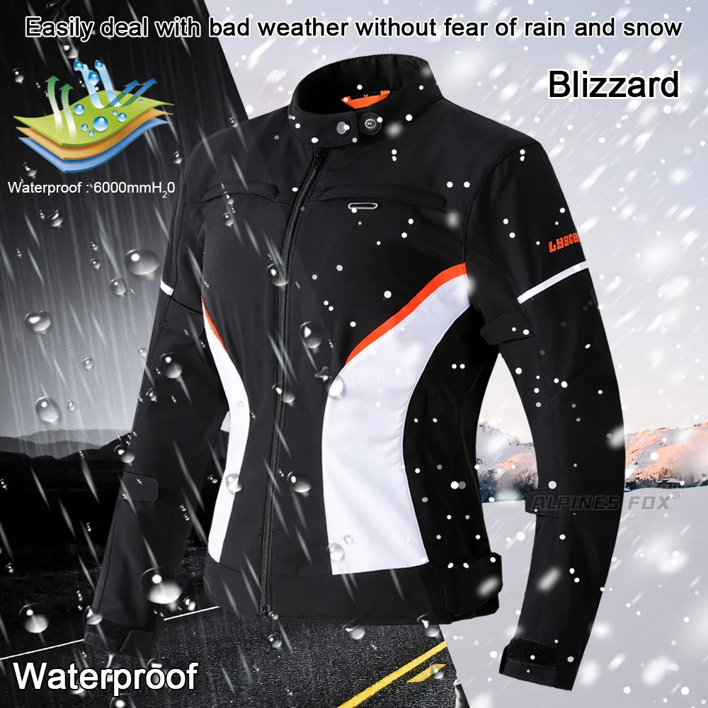 Women Motorcycle Armor Jacket Coat Summer Winter Waterproof Warm Lady ...