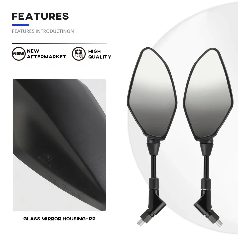Rearview Mirrors for Yamaha MT07 MT09 Tracer 900 Tenere 700 MT10 MT03 ...