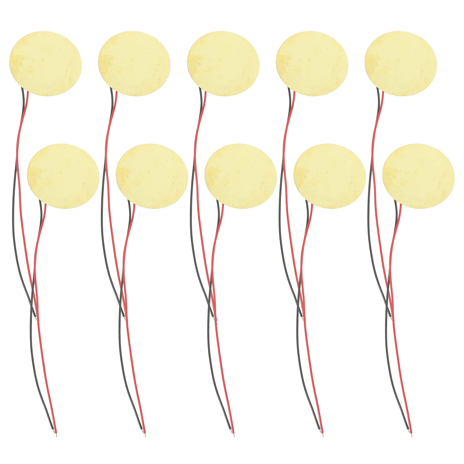 20 Pack Copper Piezo Discs - Self-Adhesive Sounder Buzzer Sensor for ...