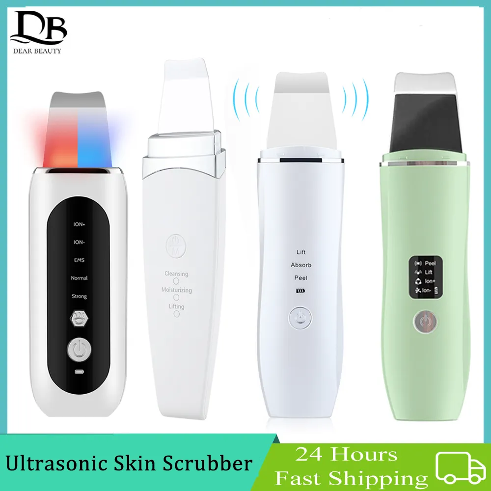 Ultrasonic Skin Scrubber: Deep Clean, Acne & Blackhead Removal, Facial ...
