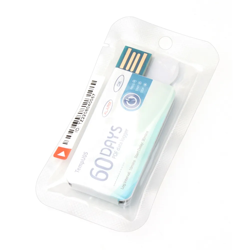 Portable USB Temperature Recorder: 60-Day PDF Report, Disposable USB ...