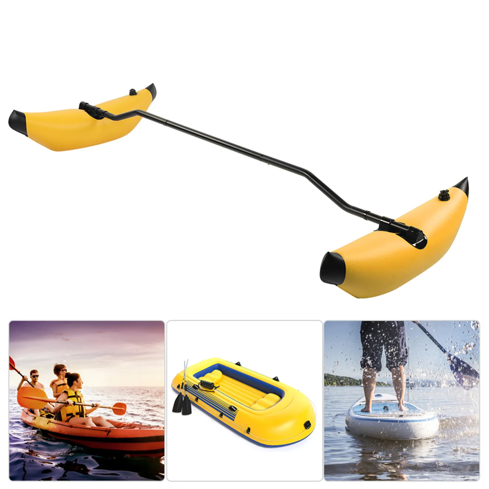 Premium PVC Inflatable Kayak Outrigger Stabilizer Kit for Canoes ...