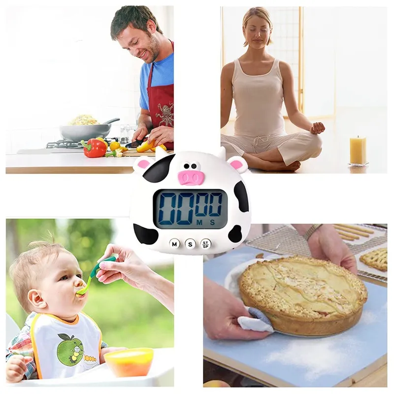 Kitchen Timer,Countdown Timer,Digital Cooking Timer,LCD Large Screen ...