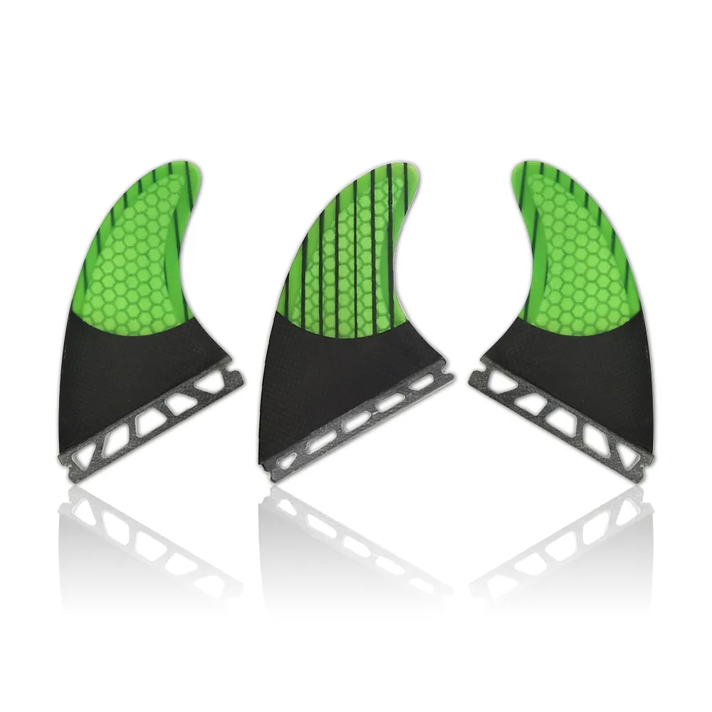 DHgate.com:UPSURF Future G5 Single Tab Fins Green M Fiberglass ...