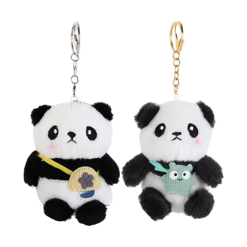 Cute Panda Keychain Plush Stuffed Key Ring Bag Pendant - Soft Plush ...
