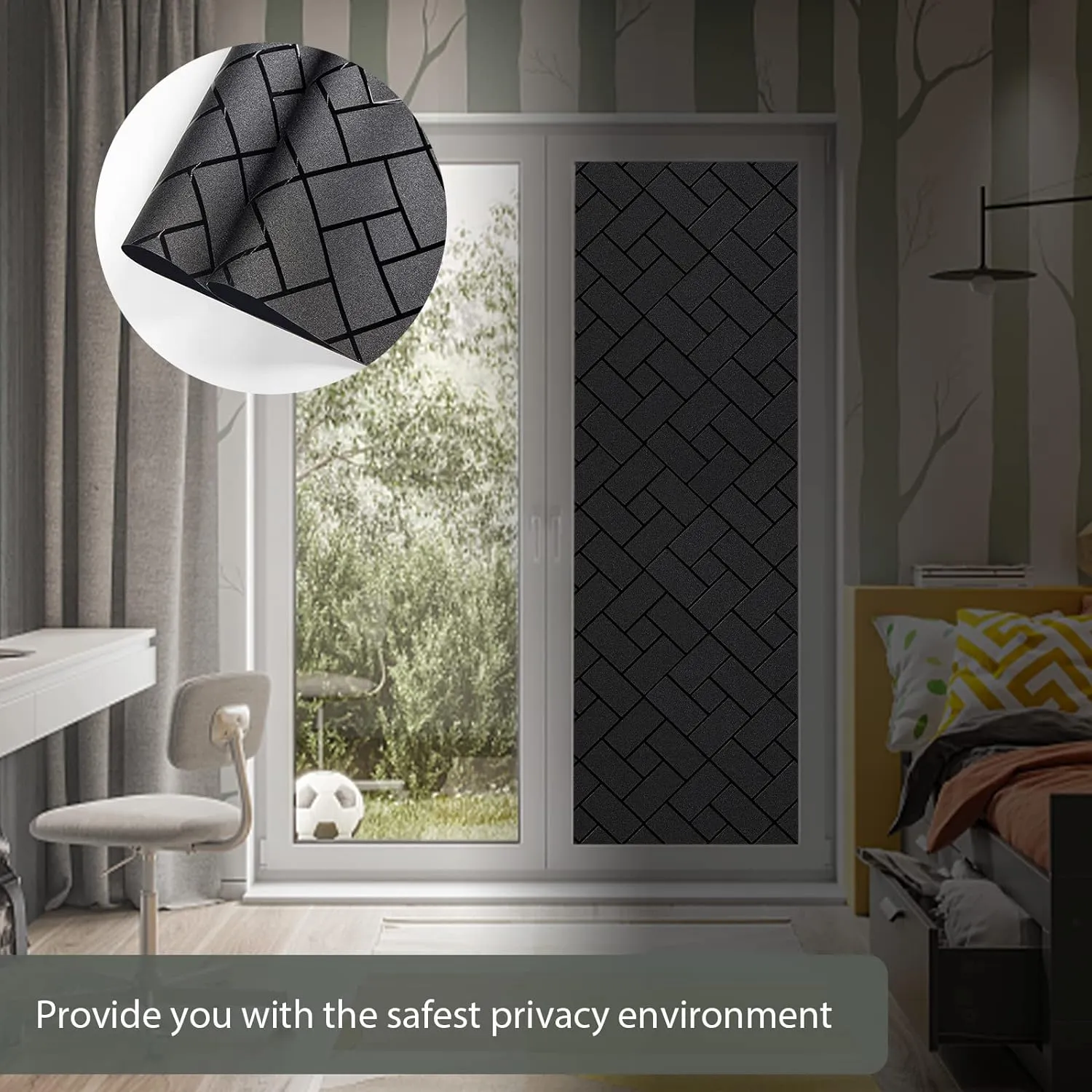 2024 Static Cling Blackout Window Film for 100% Light Blocking, Privacy ...