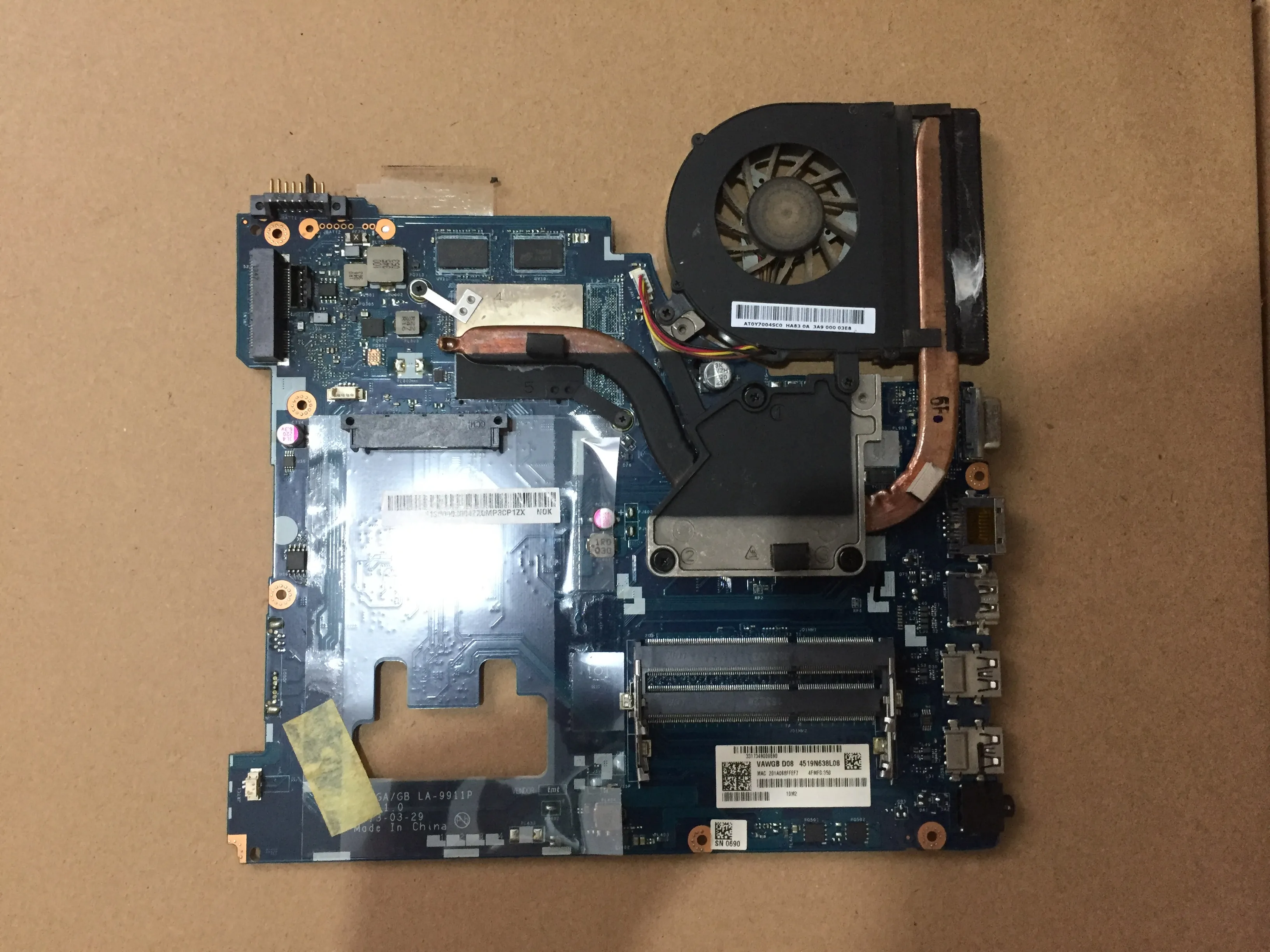 DHgate.com:Upgraded Lenovo Ideapad G505 G405 Laptop Motherboard with A4-5000 CPU, HD8570m/R5 ...