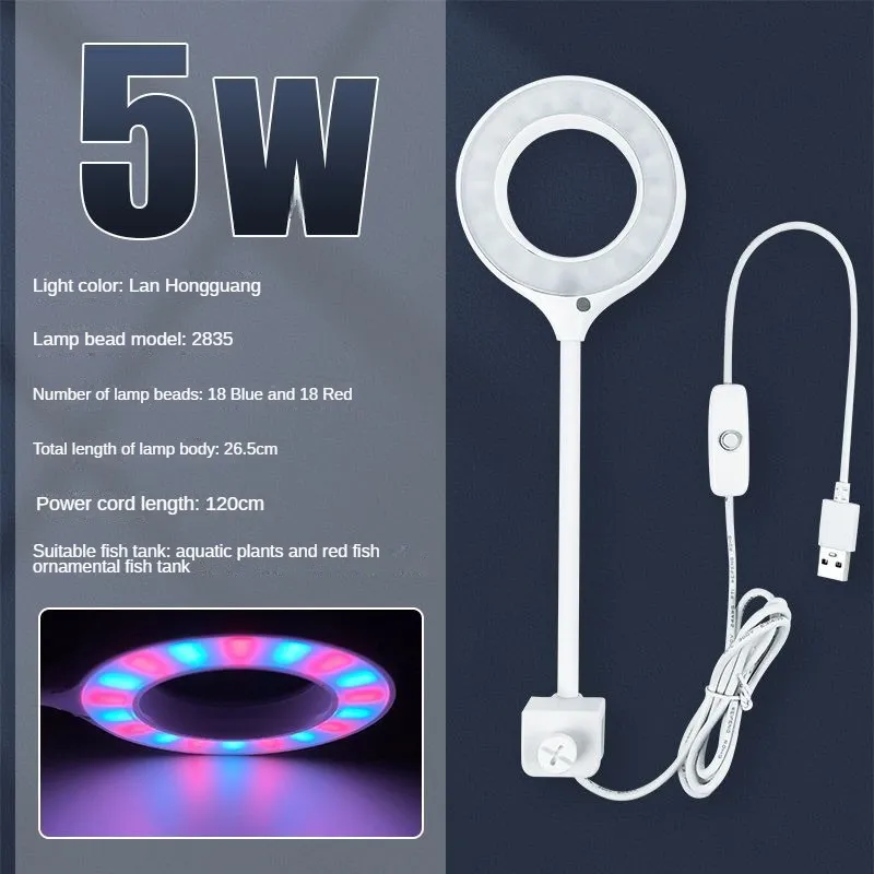 DHgate.com:Multi-Color Mini LED Aquarium Light Fixture with Timer, for ...