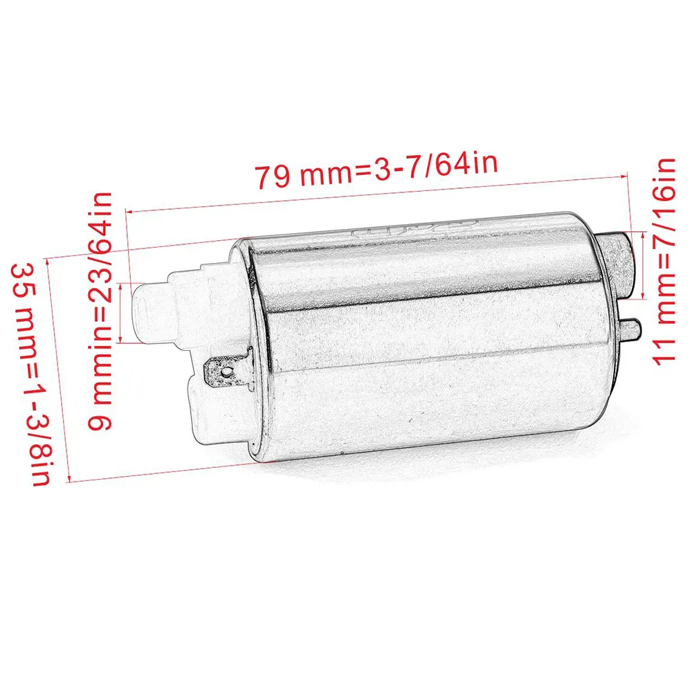 High-Flow Fuel Pump for Suzuki GSXR/GSX-S/AN/GSF/Burgman Models, Direct ...