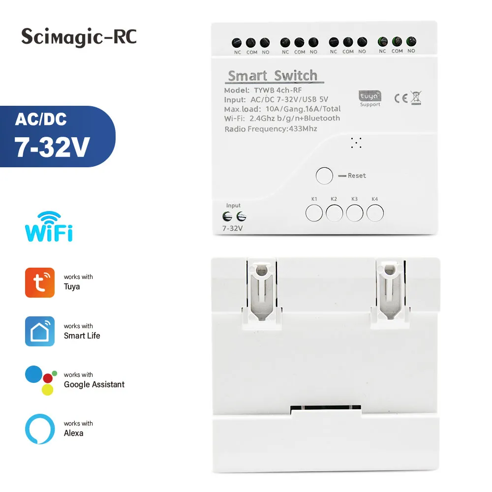 DHgate.com:Smart Wi-Fi and RF Remote Control 4CH DC 12V-32V Light ...