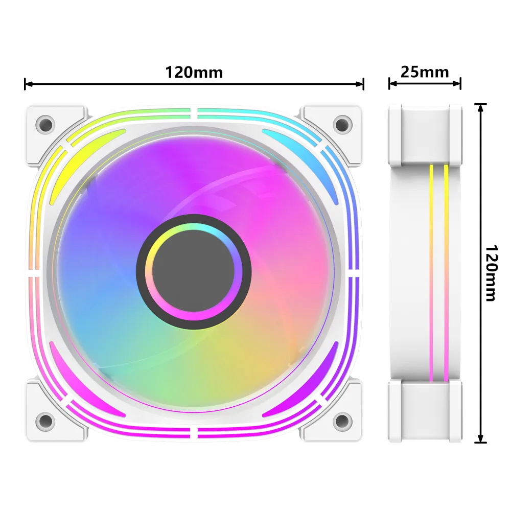DHgate.com:Darkflash INF24pro ARGB 120mm White PC Case Fan - Whisper ...