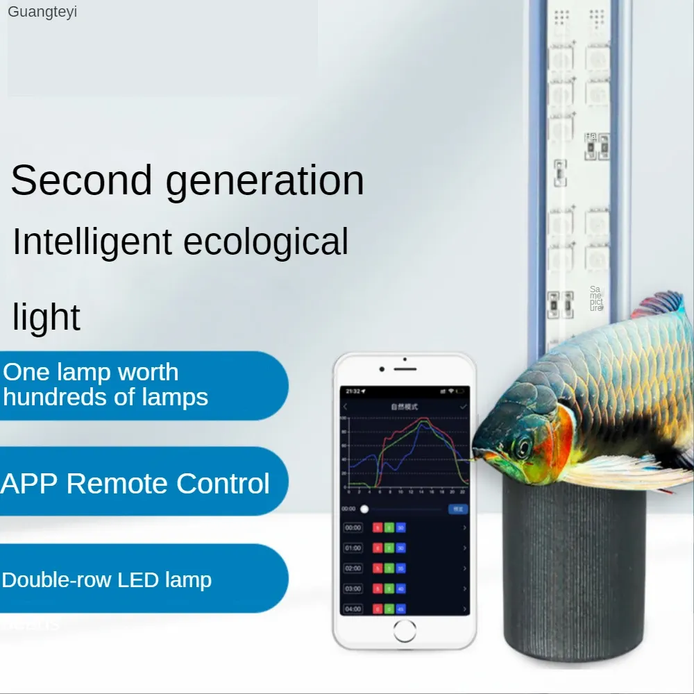 Amphibious Arowana LED fish with lights - Explosion-Proof Glass, App ...