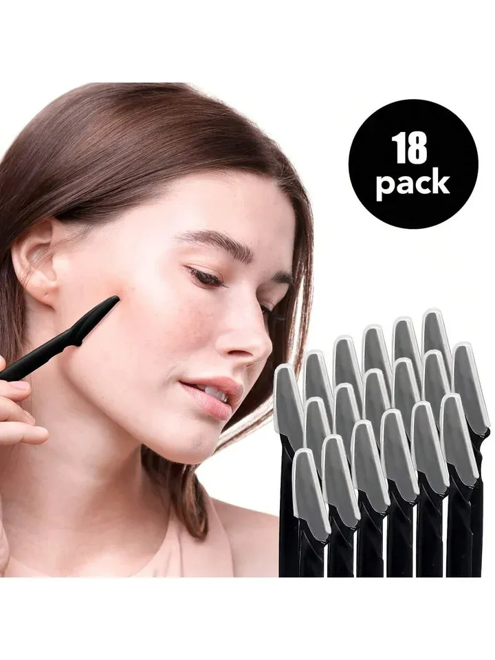 DHgate.com:18-Piece Eyebrow Trimming Kit with Scratch-Resistant Blades ...