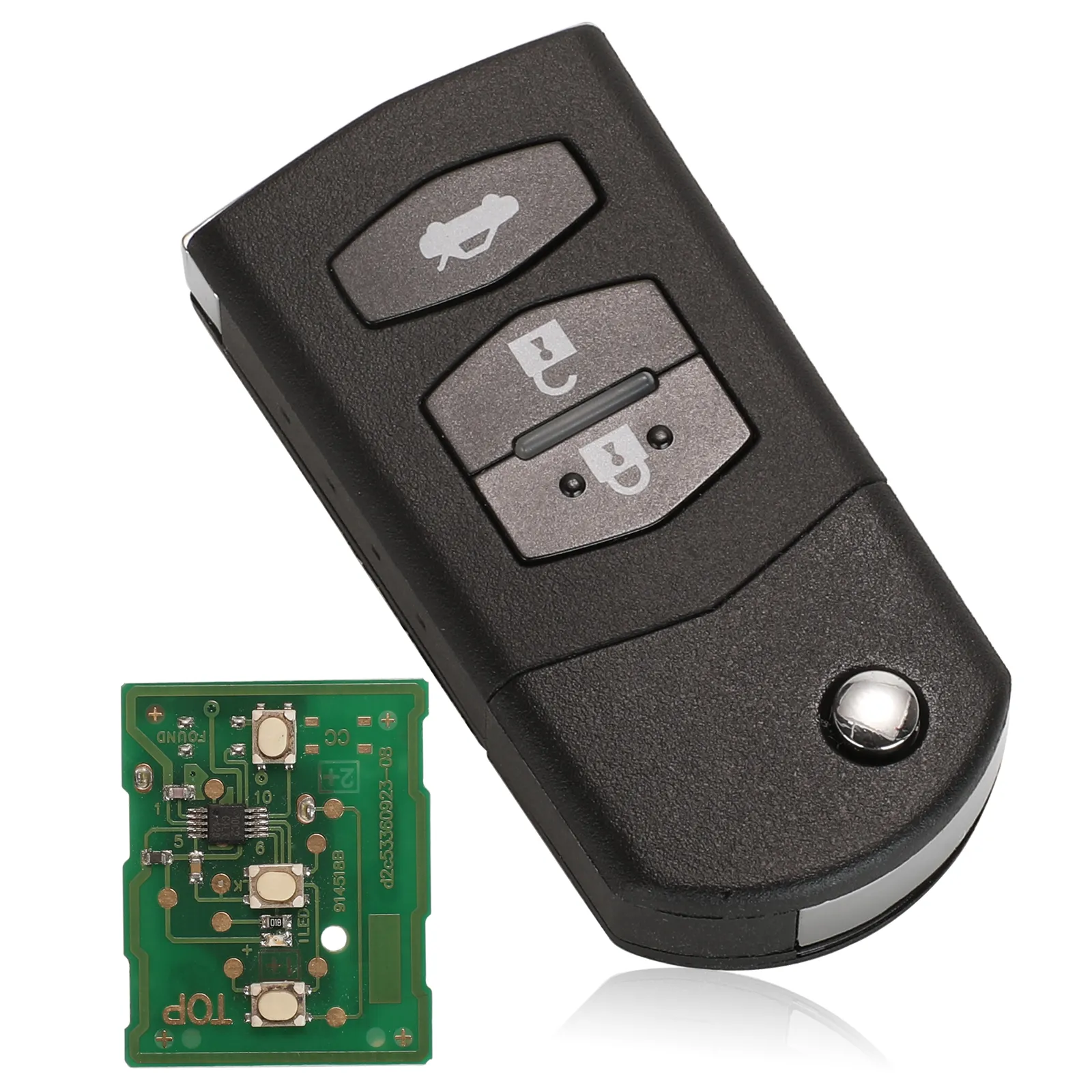 DHgate.com:433MHz Folding Car Remote Key Starter w/ ID63-80bit Chip, 3 ...