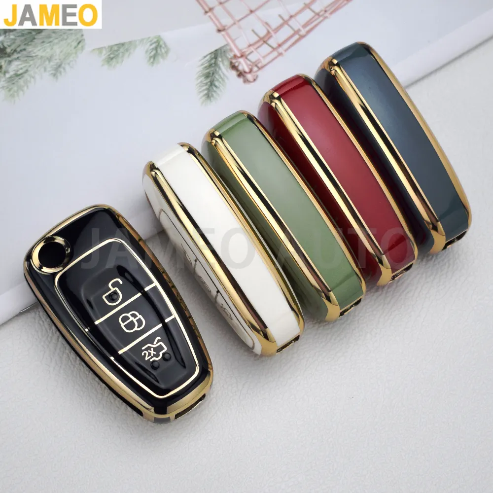 DHgate.com:2024TPU Carbon Fiber Car Key Case Cover for Ford Focus ...