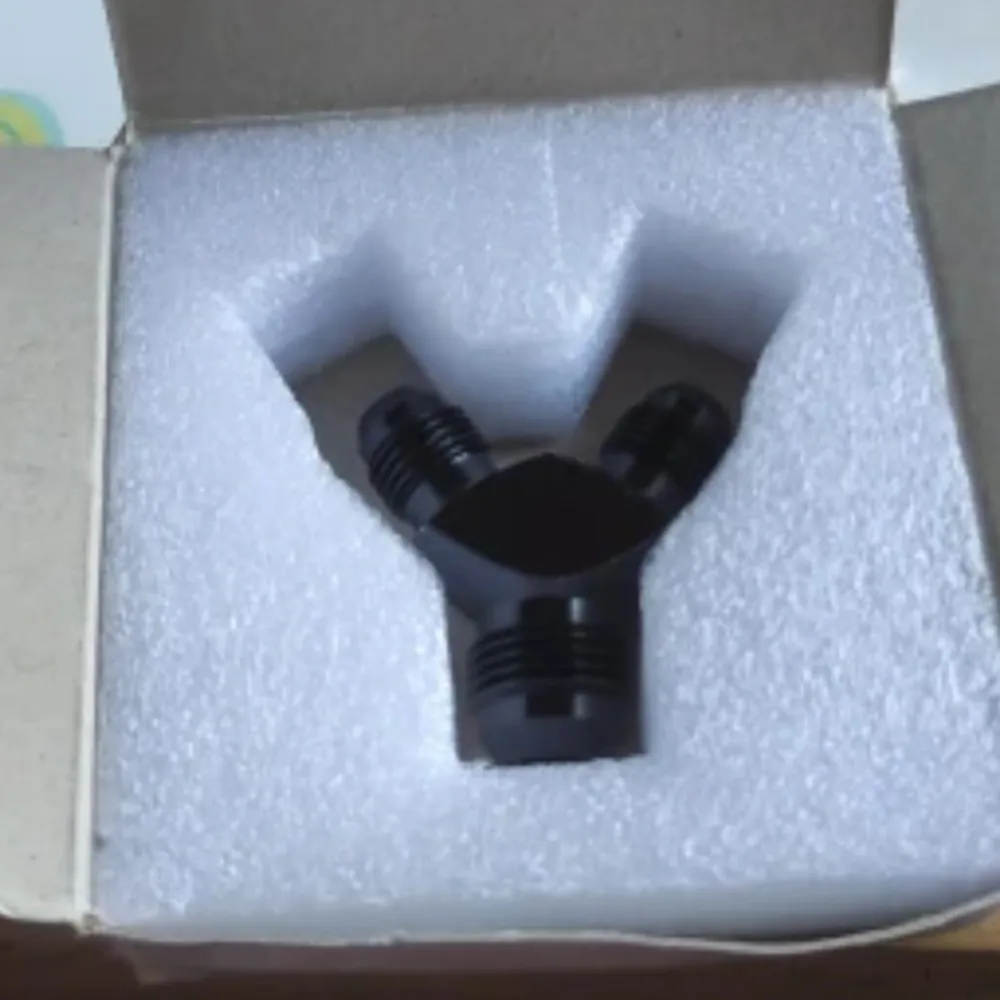 DHgate.com:Universal Aluminum Y Block Adapter, Black/Blue, AN6/AN8/AN10 ...