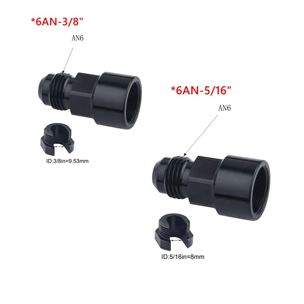 DHgate.com:Aluminum 6AN Male to 3/8", 5/16" Quick Push-On EFI Fitting ...