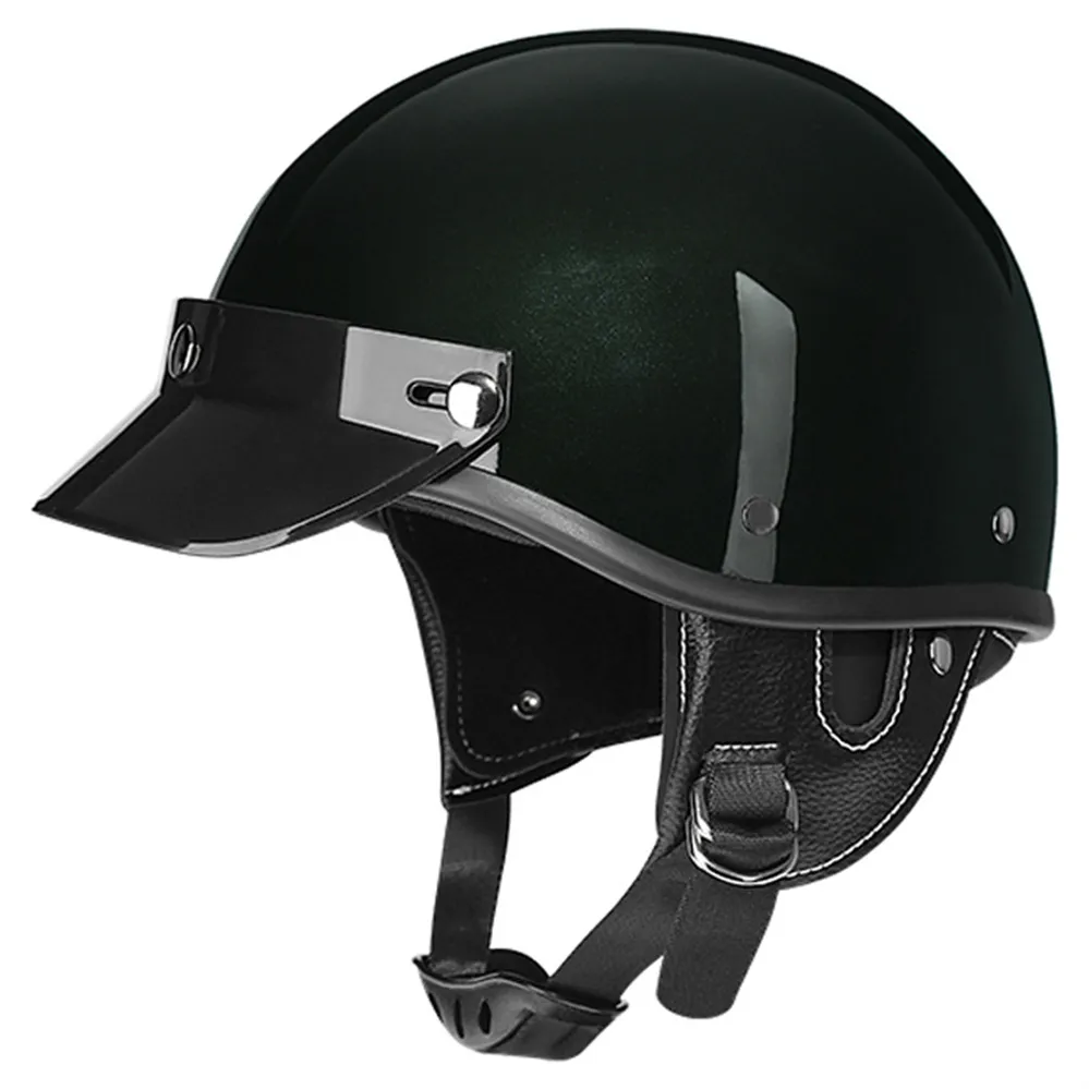 Retro Vintage Motorcycle Helmets Open Face Design, Lightweight ABS ...
